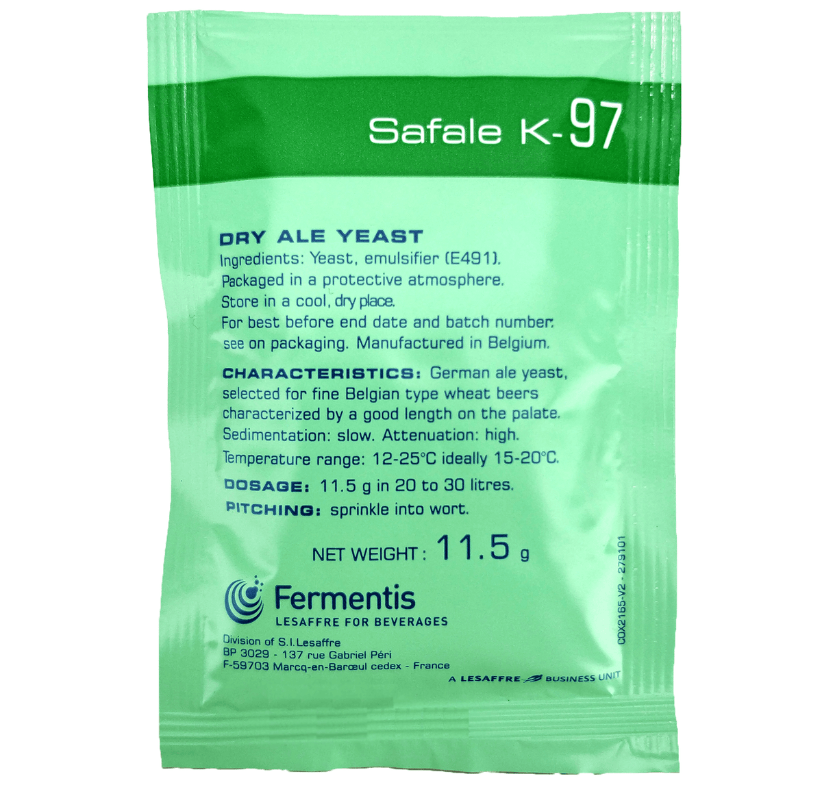 Fermentis SafAle K-97 Yeast - 11.5g – Kegland EU